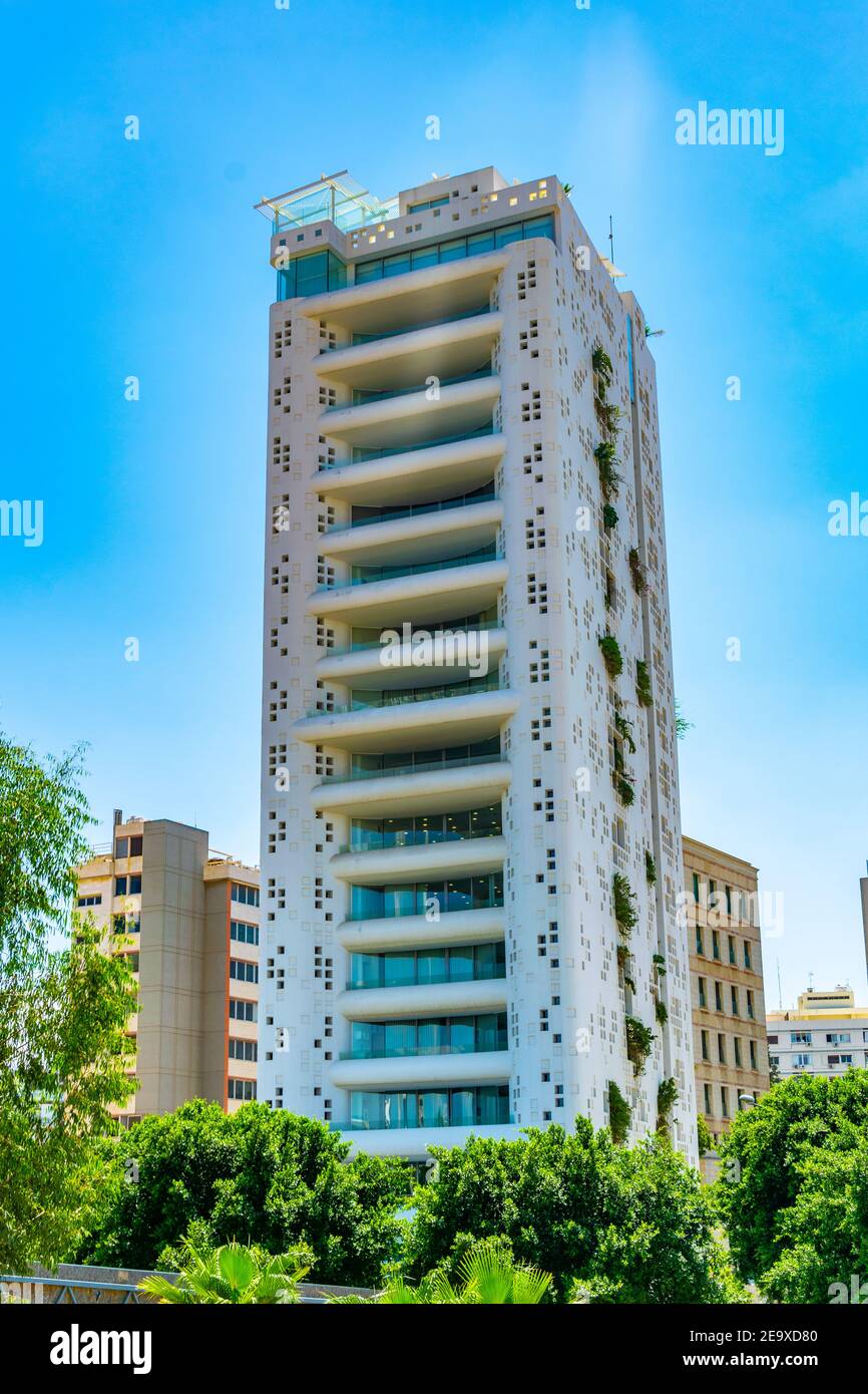 Tower 25 skyscraper in the center of Nicosia, Cyprus Stock Photo - Alamy