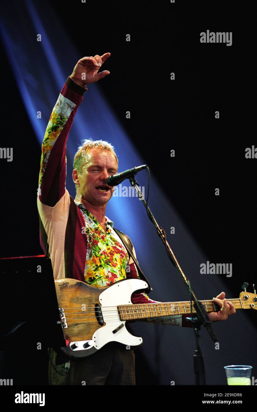 Sting continuing his world tour on the 'Route Of Kings' stage in Hyde ...