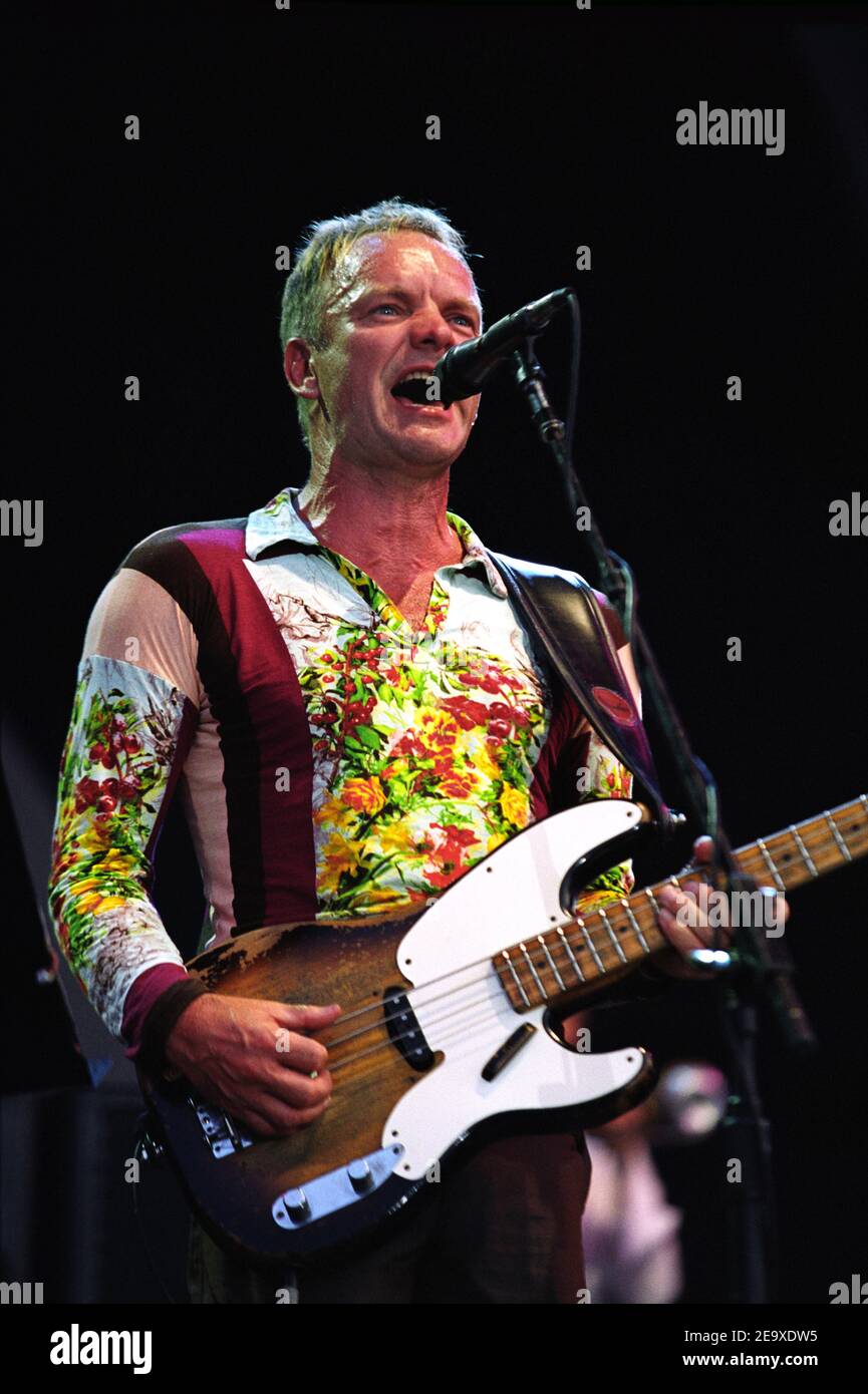 Sting continuing his world tour on the 'Route Of Kings' stage in Hyde ...