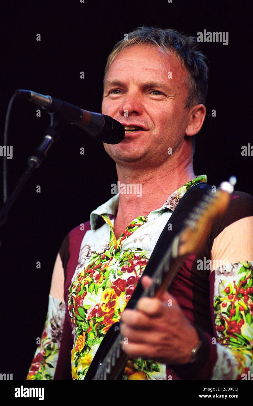Sting continuing his world tour on the 'Route Of Kings' stage in Hyde ...