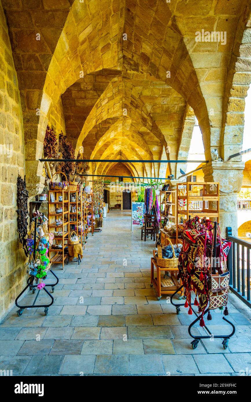Arcade of Buyuk Han in Lefkosa, Cyprus Stock Photo - Alamy