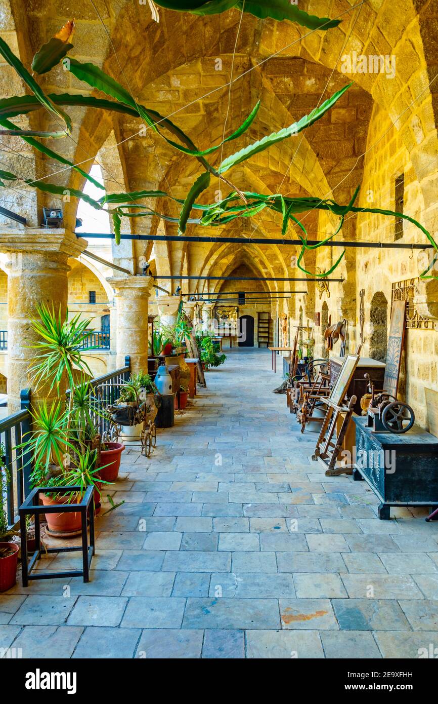 Arcade of Buyuk Han in Lefkosa, Cyprus Stock Photo - Alamy