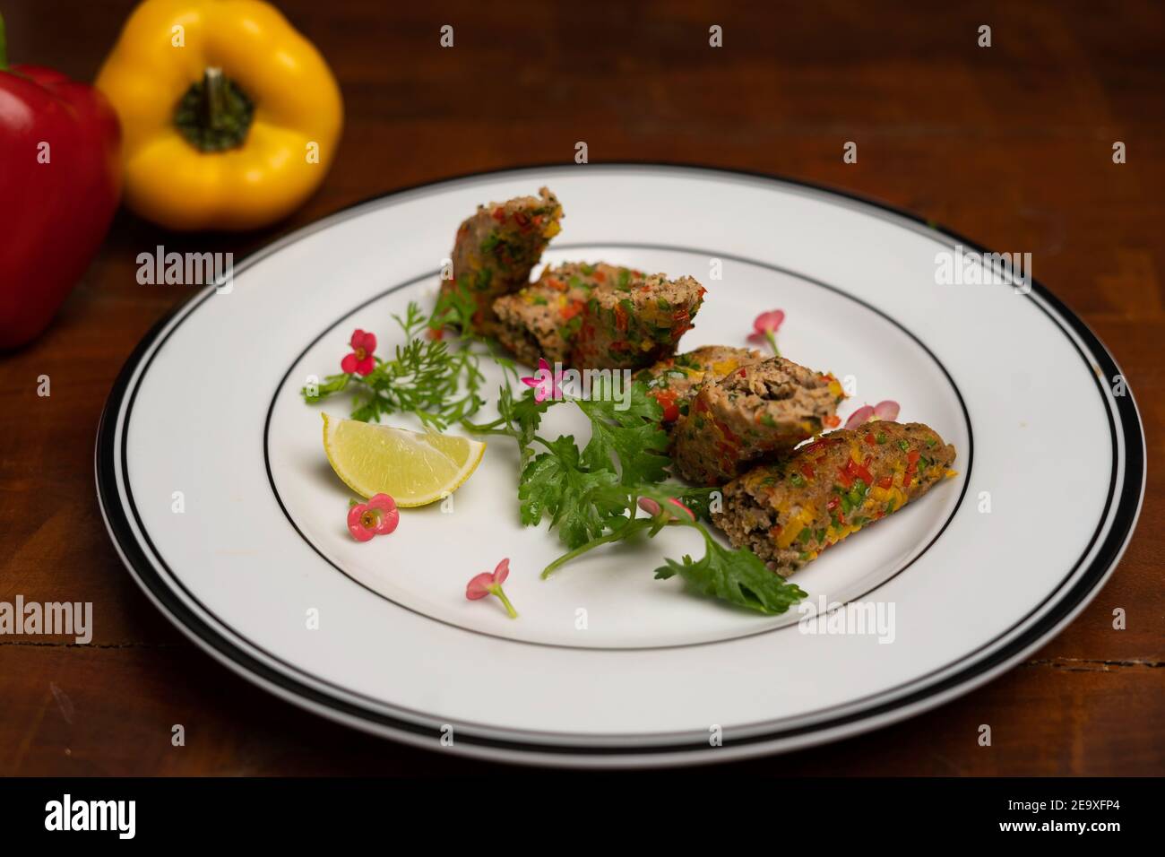 A photograph of a delicious Indian Starter food chicken Kebab Platter ...