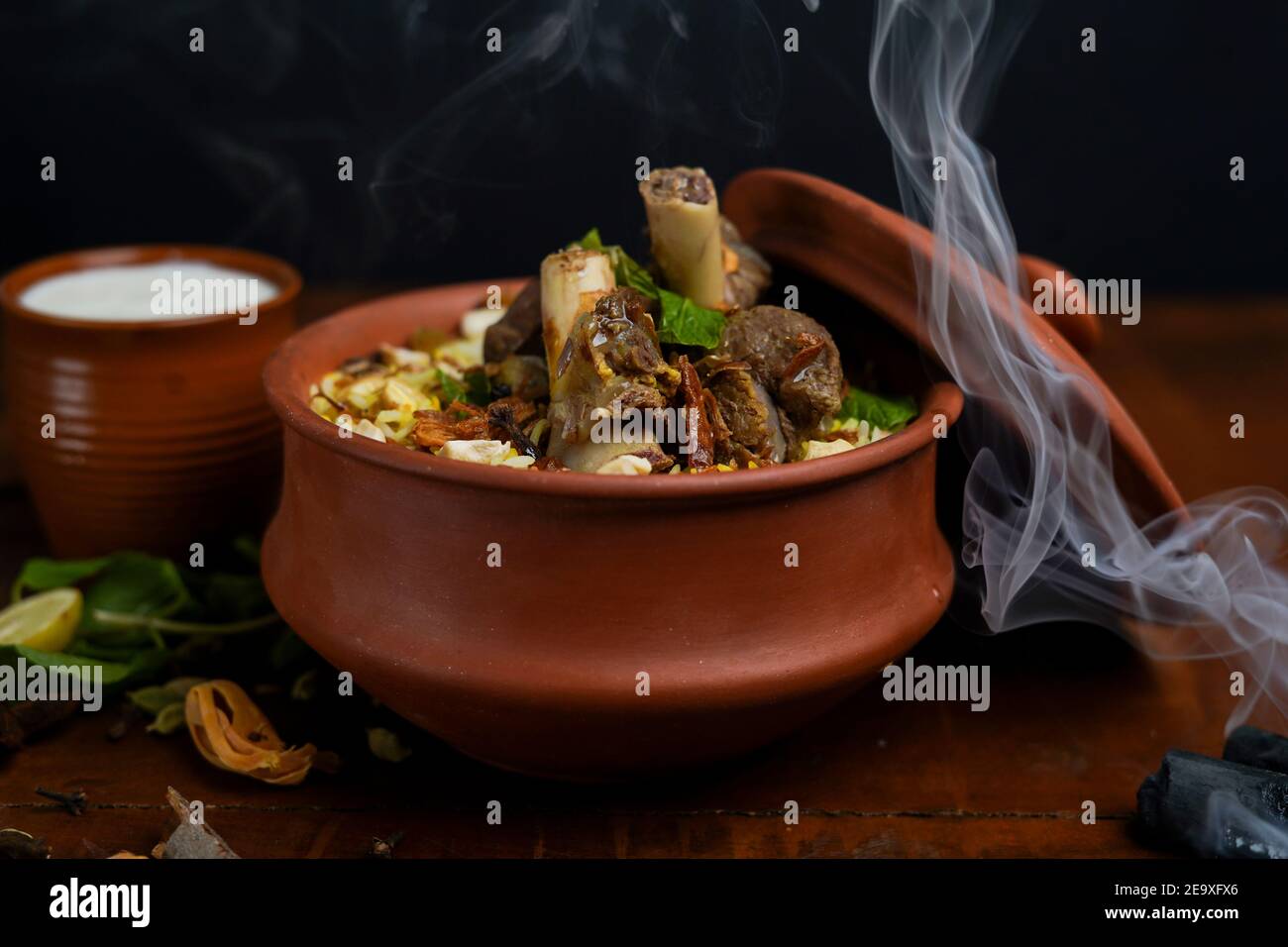 Indian non veg rice dish hi-res stock photography and images - Alamy