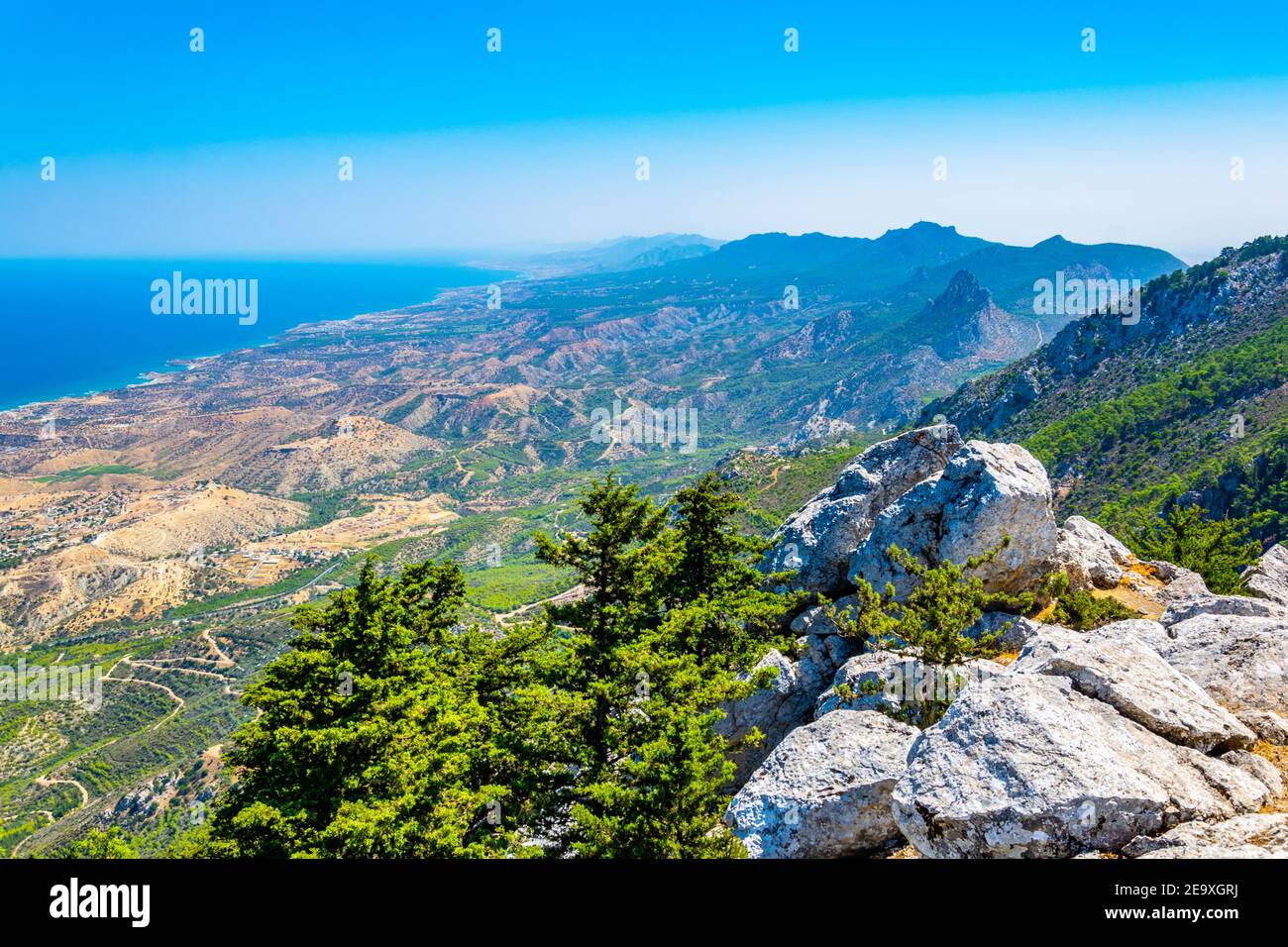 Aerial view of seaside of Karpaz peninsula on Cyprus Stock Photo - Alamy