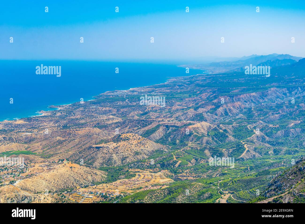 Aerial view of seaside of Karpaz peninsula on Cyprus Stock Photo - Alamy