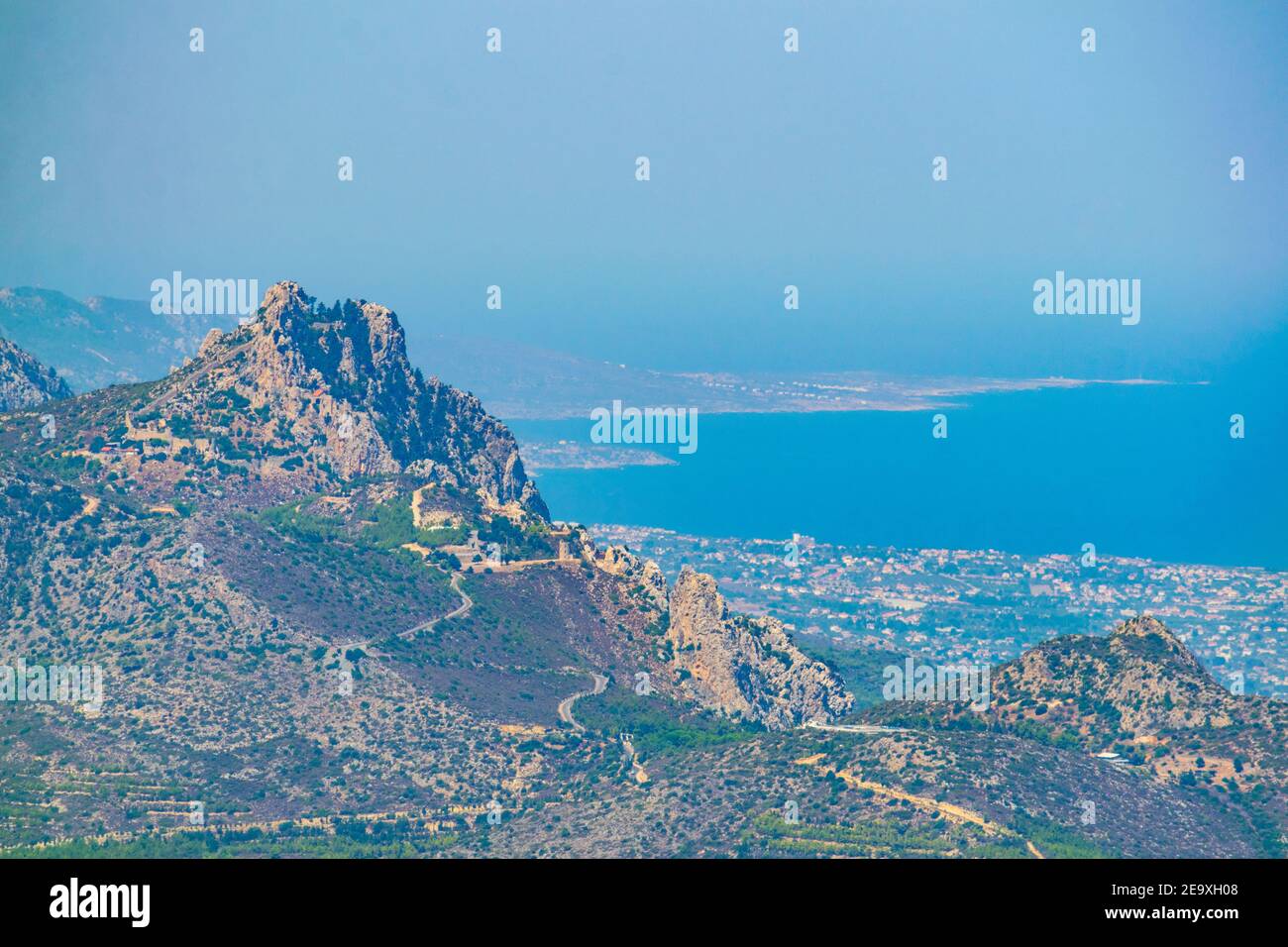 Aerial view of Saint Hilarion castle in Cyprus Stock Photo - Alamy