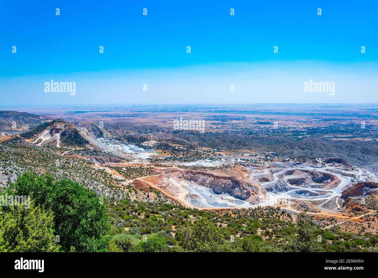 Open mine in the northern cyprus Stock Photo - Alamy