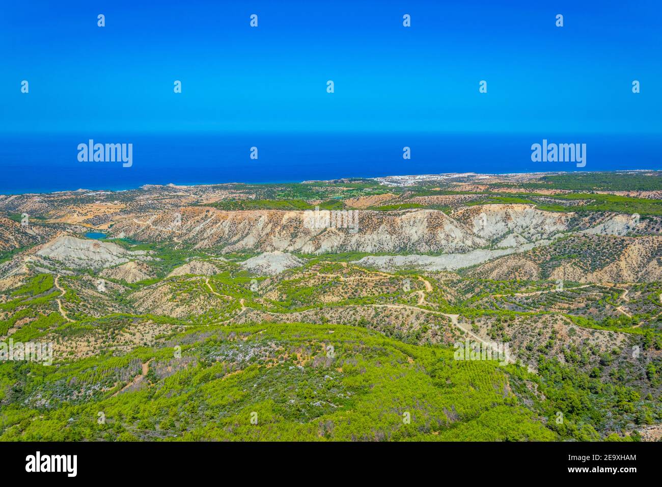 Aerial view of seaside of Karpaz peninsula on Cyprus Stock Photo - Alamy