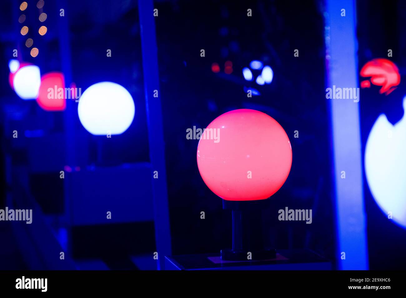 Abstract background with blue and red lighting Stock Photo - Alamy