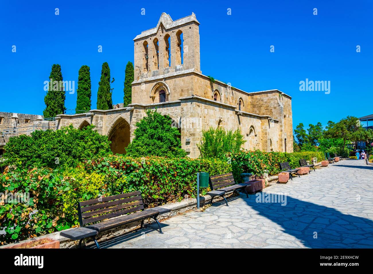 Bellapais abbey at Beylerbeyi village in Northern Cyprus Stock Photo ...