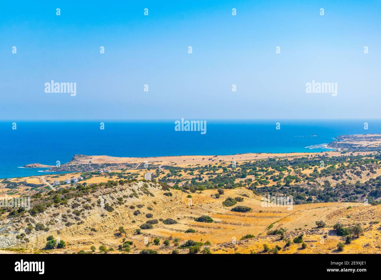 Aerial view of seaside of Karpaz peninsula on Cyprus Stock Photo - Alamy