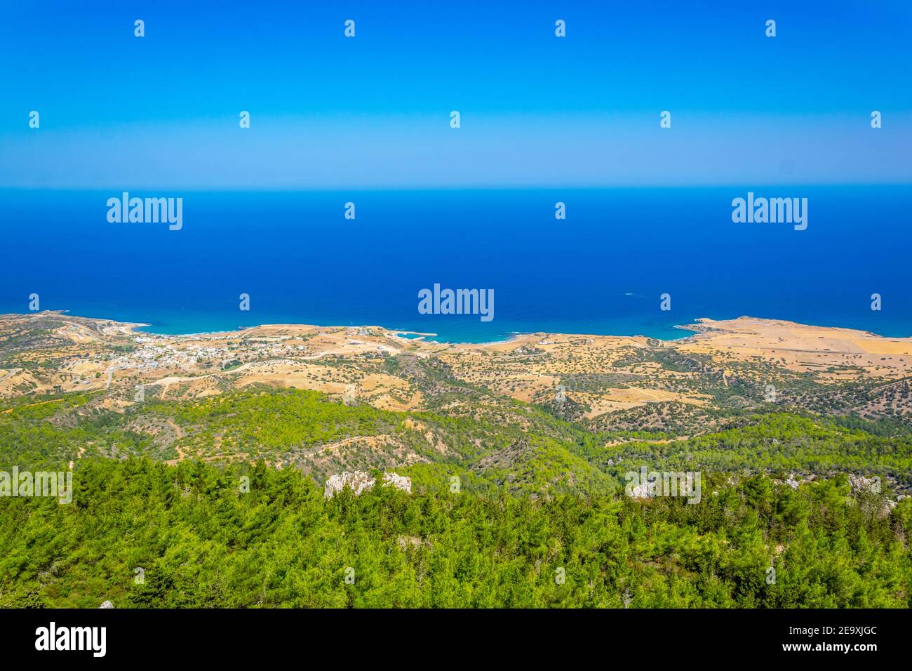 Aerial view of seaside of Karpaz peninsula on Cyprus Stock Photo - Alamy