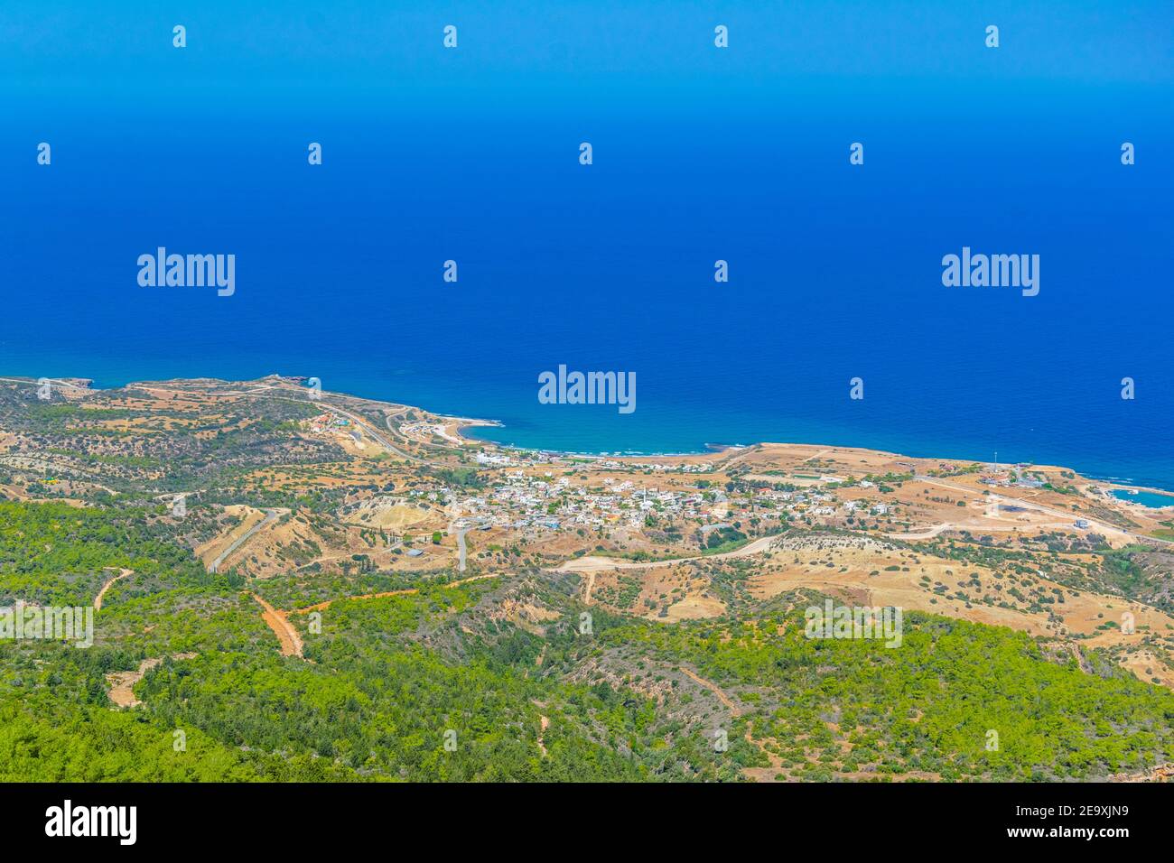 Aerial view of seaside of Karpaz peninsula on Cyprus Stock Photo - Alamy