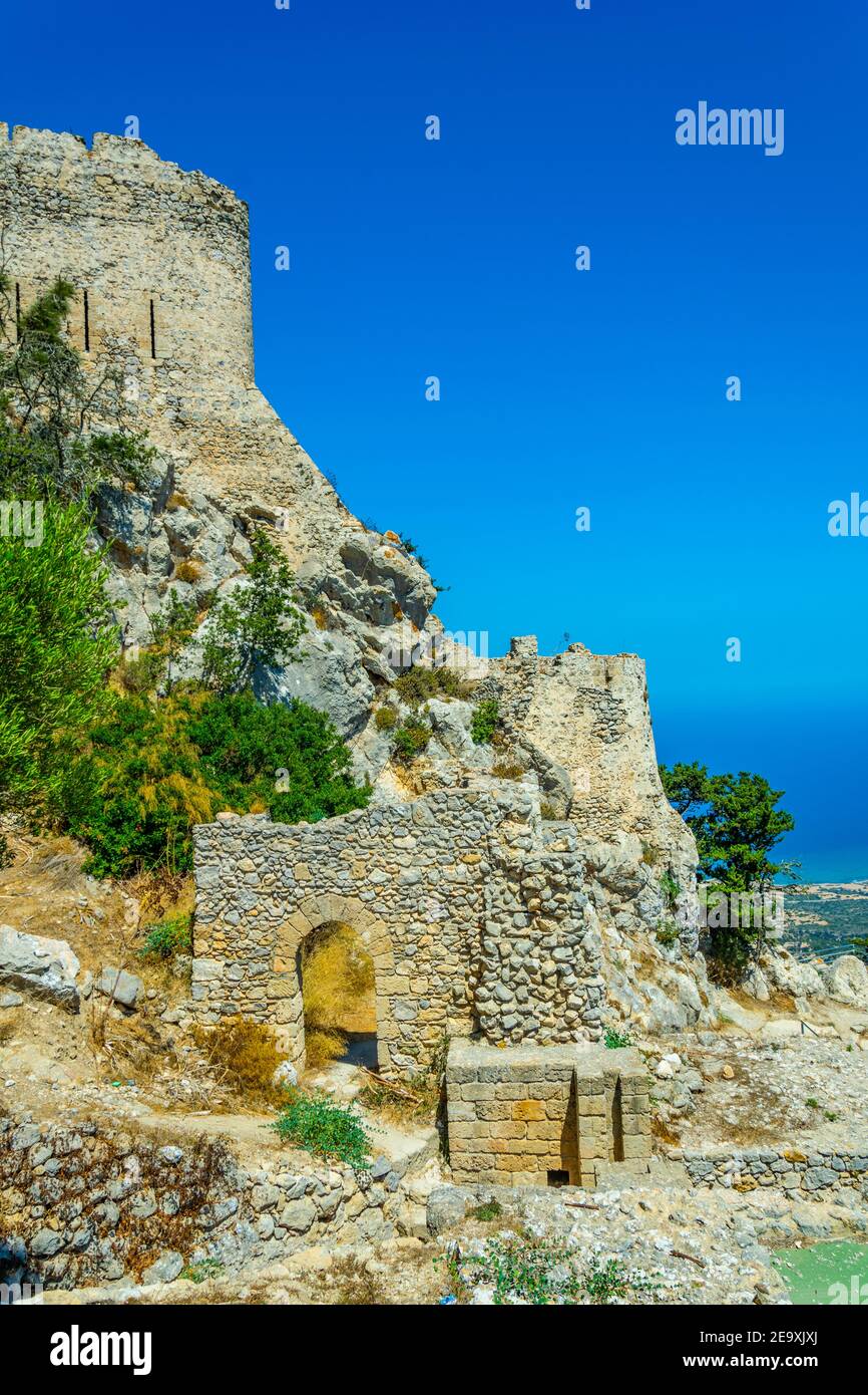 Ruins of Kantara castle in the northern Cyprus Stock Photo - Alamy