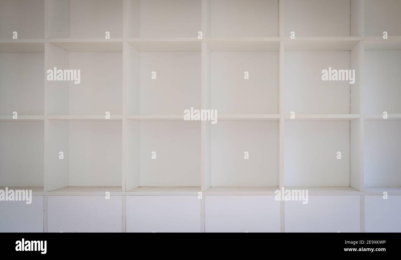 white empty store shelf shelves bookcase bookshelf cabinet in shop ...