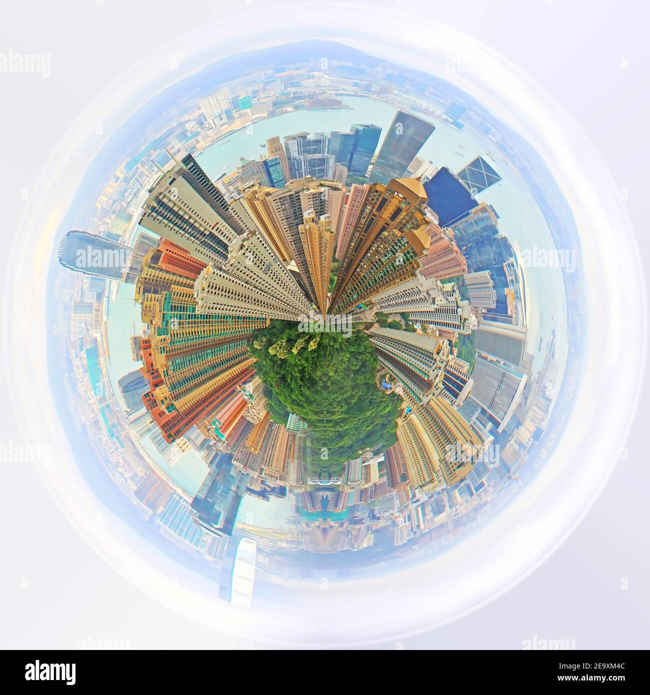 360 degree of cityscape and skyline of Hong Kong Stock Photo - Alamy