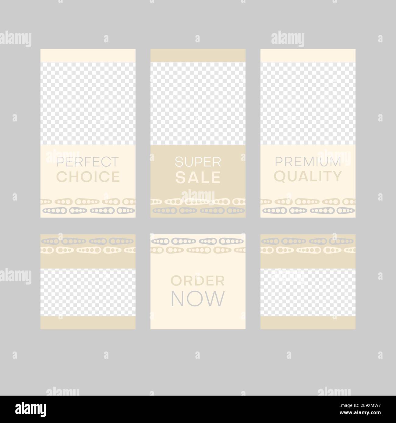 Modern decorative vector frames. Editable design templates for web ...