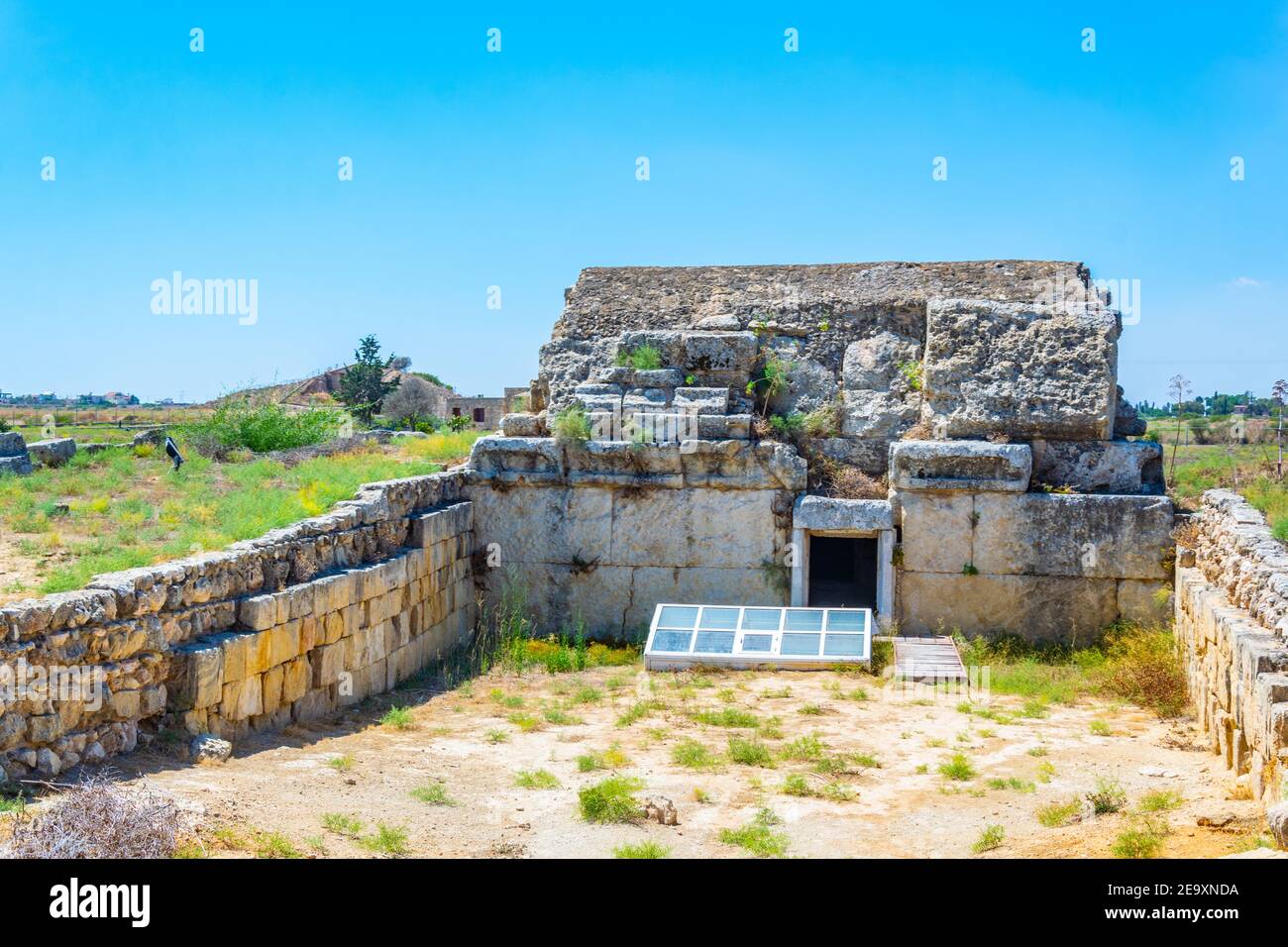 ancient ruins of Necropolis of Salamis near Famagusta, Cyprus Stock ...