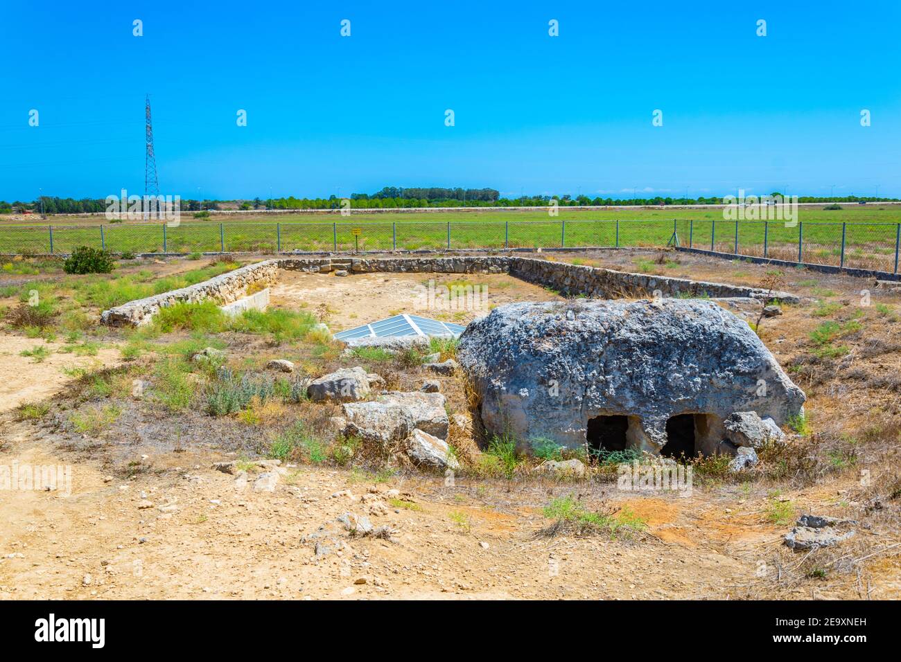 ancient ruins of Necropolis of Salamis near Famagusta, Cyprus Stock ...