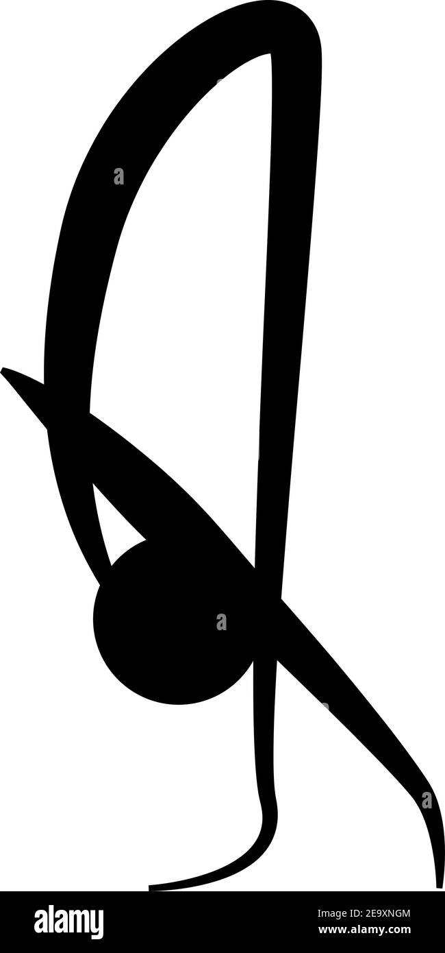 Yoga asanas simple line icon of a set. Vector EPS 10 Stock Vector Image ...