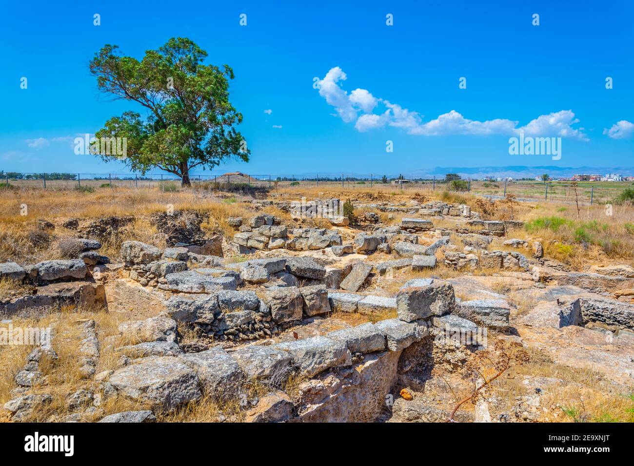 ancient ruins of Necropolis of Salamis near Famagusta, Cyprus Stock ...