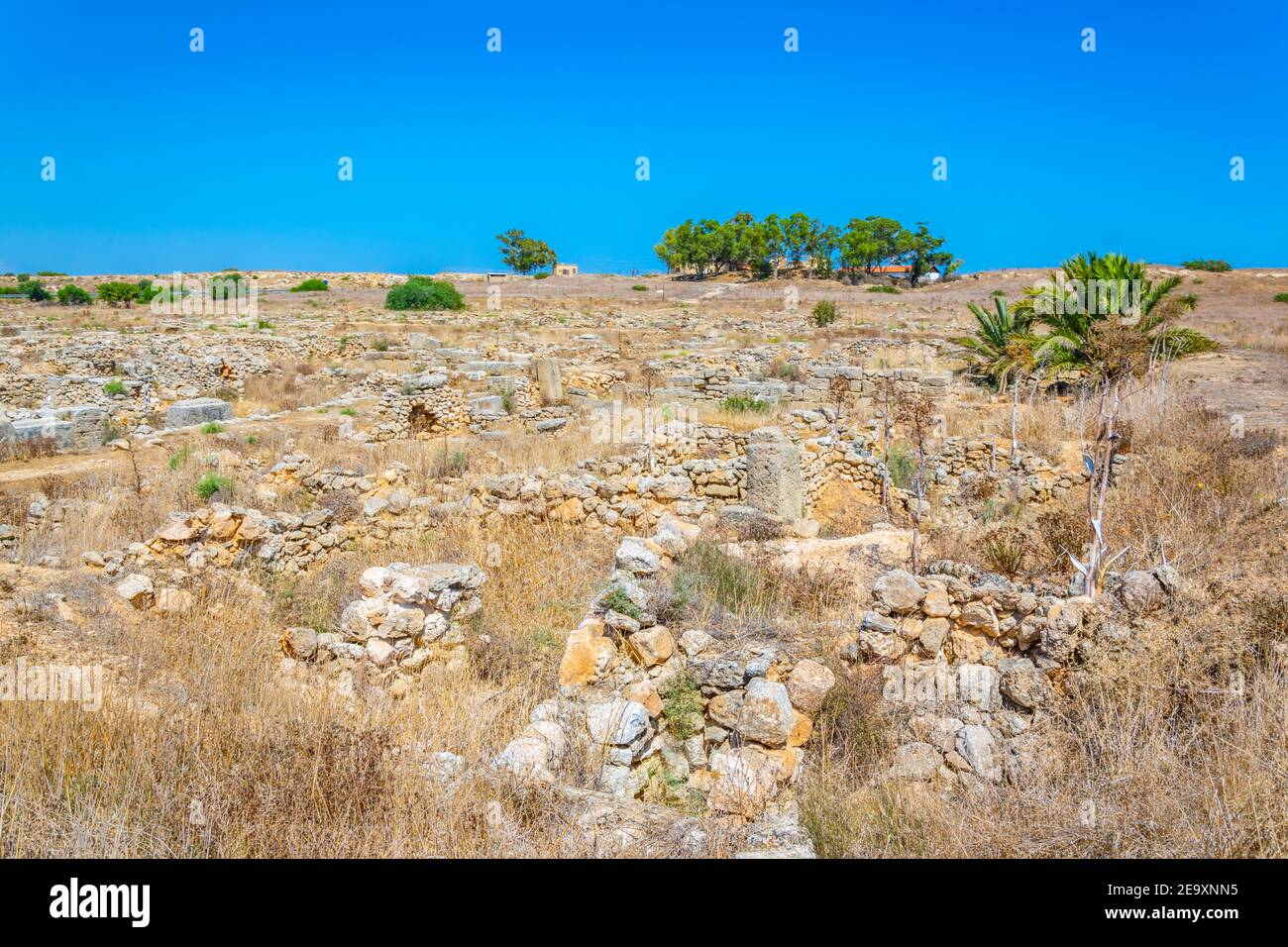 Runis of ancient Enkomi known as Alasia near Famagusta, Cyprus Stock ...