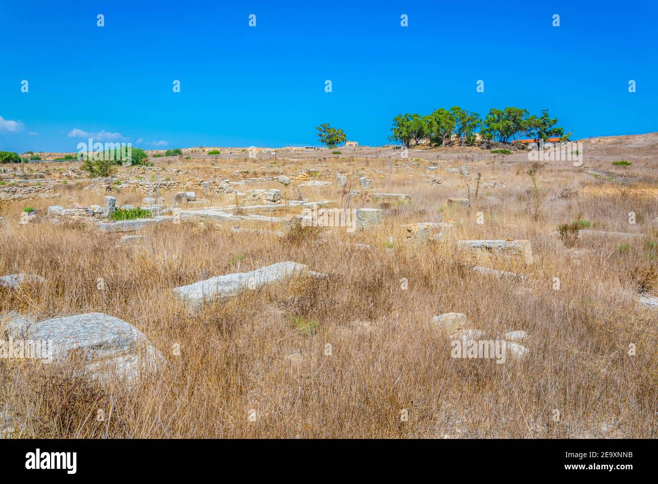 Runis of ancient Enkomi known as Alasia near Famagusta, Cyprus Stock ...