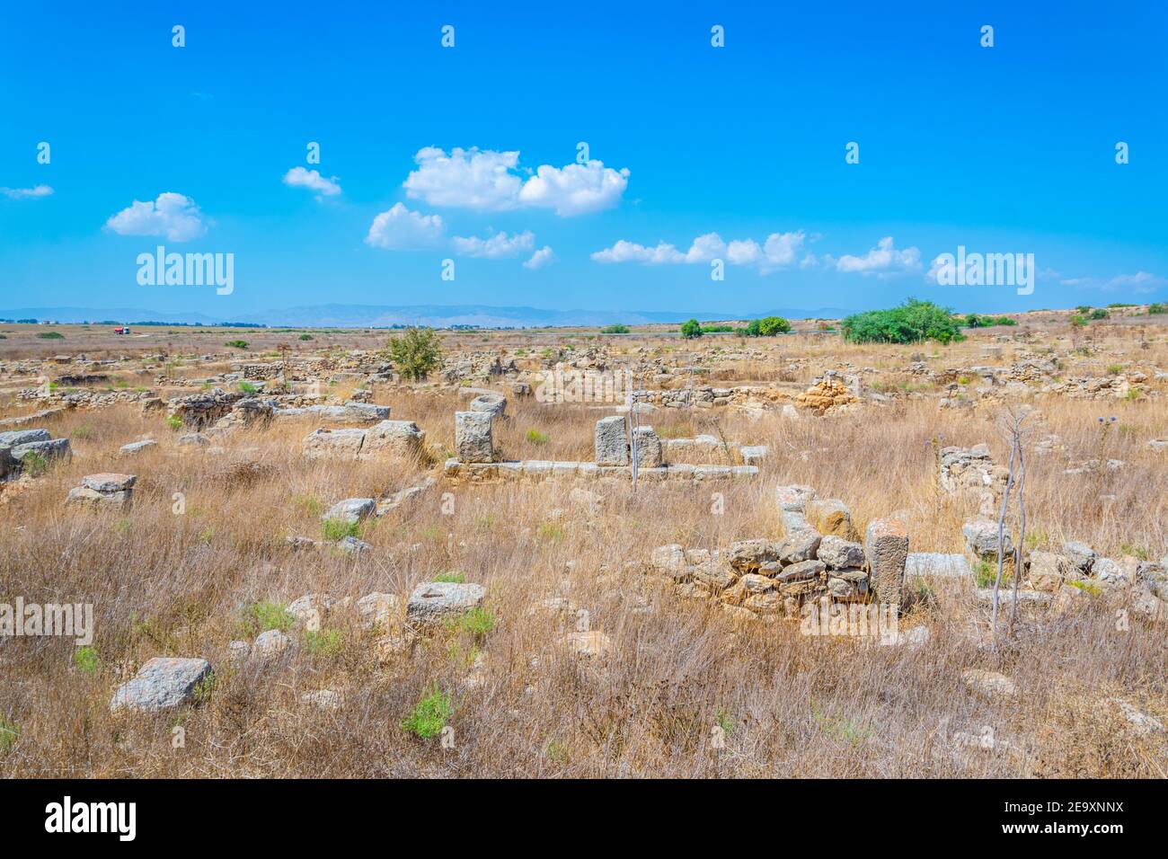 Runis of ancient Enkomi known as Alasia near Famagusta, Cyprus Stock ...
