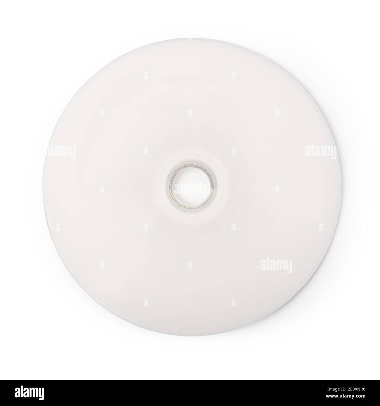 Realistic white cd template isolated on white background with clipping ...