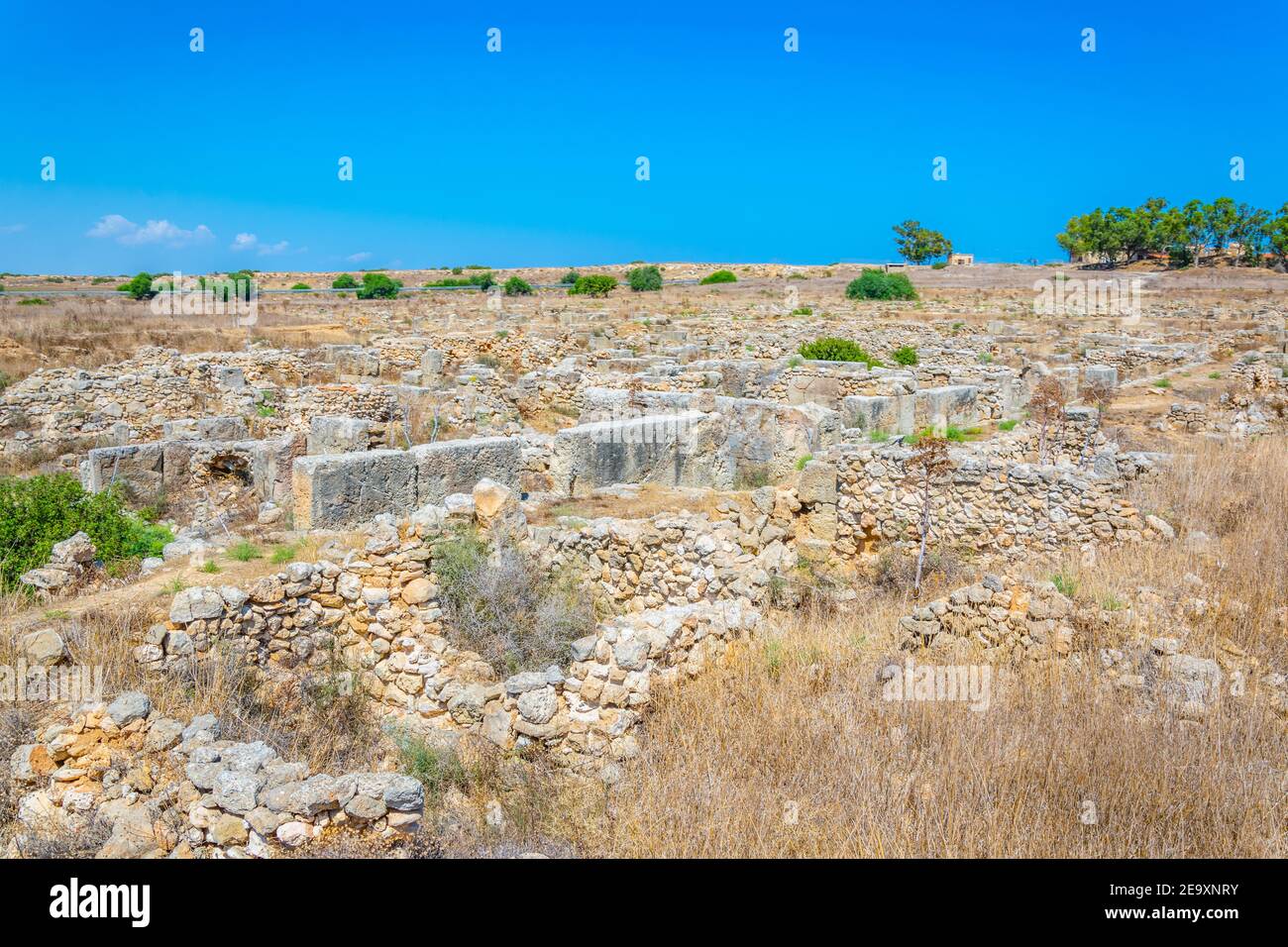 Runis of ancient Enkomi known as Alasia near Famagusta, Cyprus Stock ...