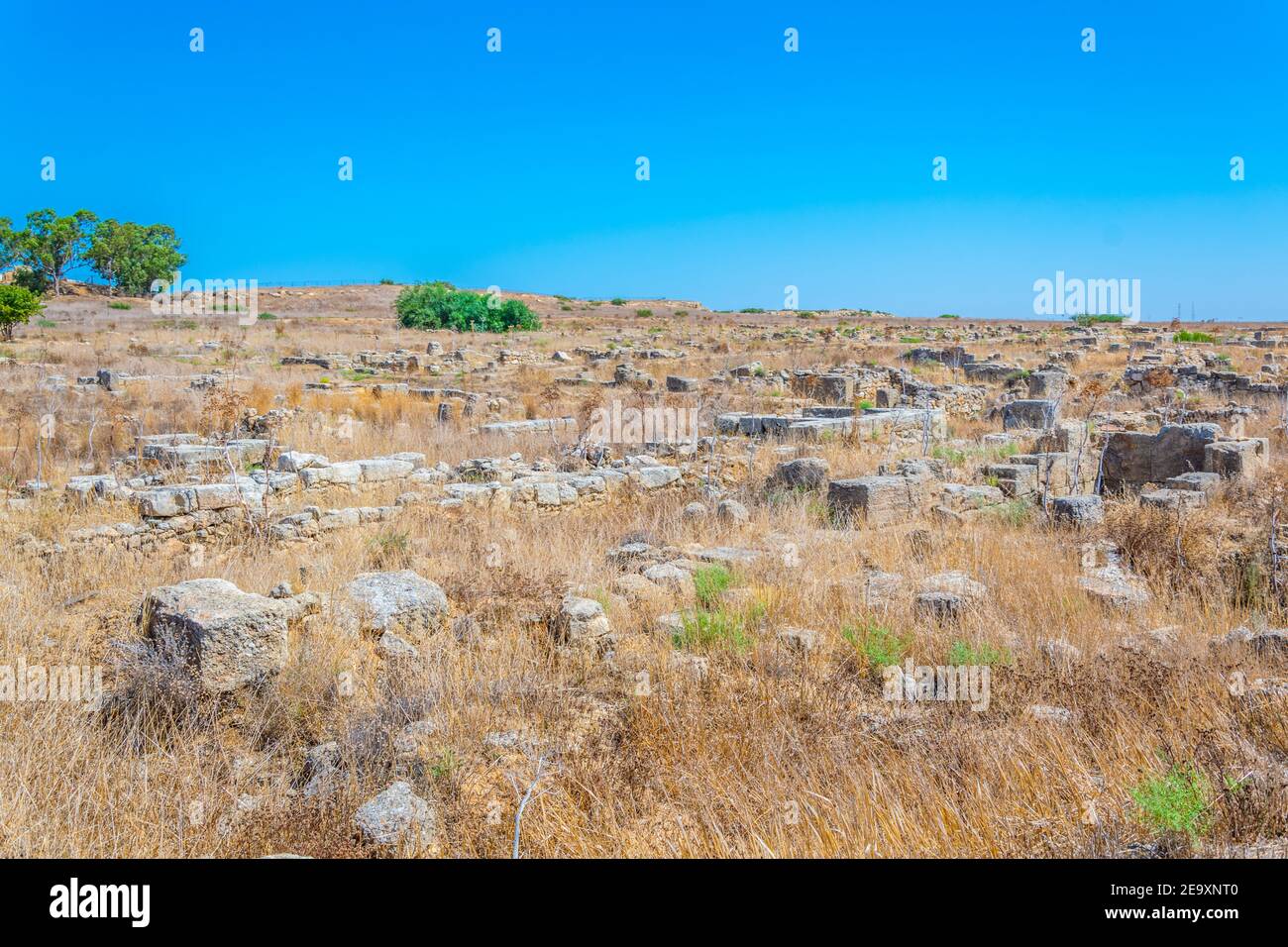 Runis of ancient Enkomi known as Alasia near Famagusta, Cyprus Stock ...