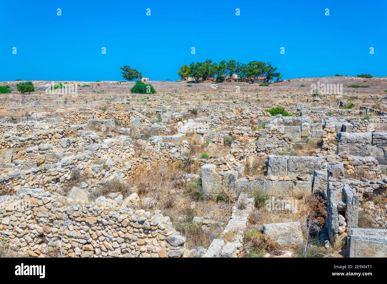 Runis of ancient Enkomi known as Alasia near Famagusta, Cyprus Stock ...