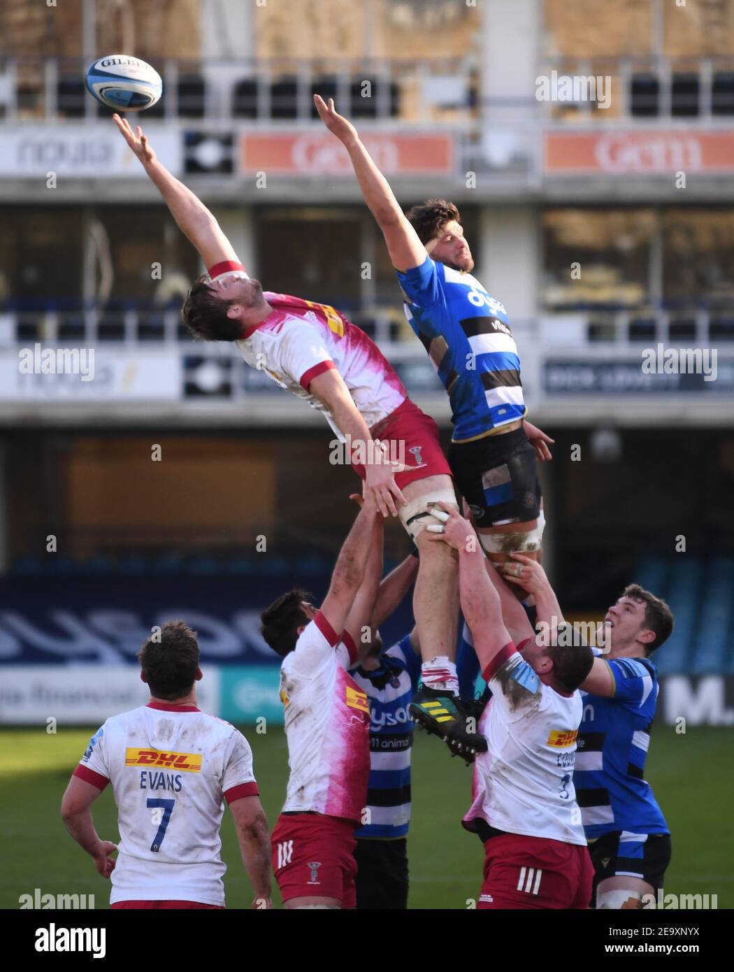 Recreation Ground, Bath, Somerset, UK. 6th Feb, 2021. English ...