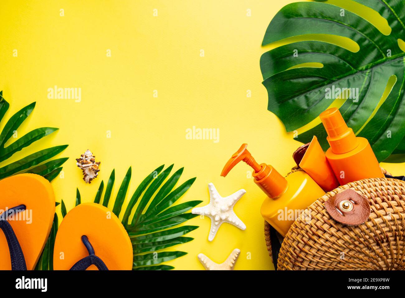 Sunscreen bottles beach accessories hi-res stock photography and images ...