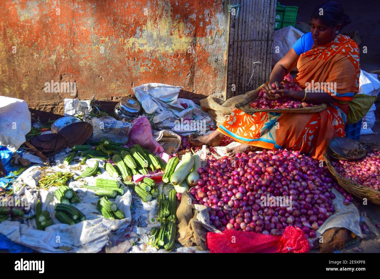Indian Food Market, Madurai, India Stock Photo - Alamy
