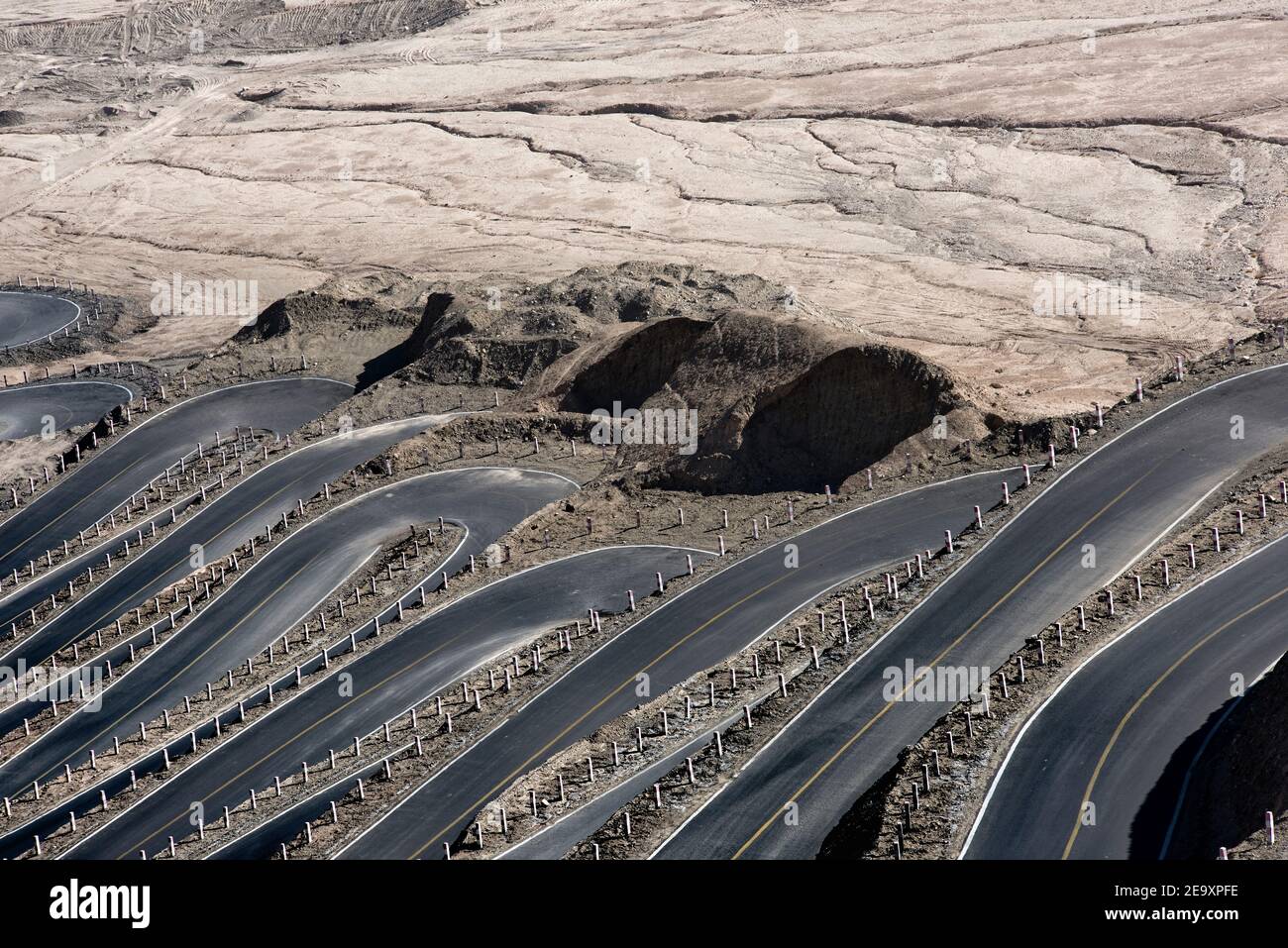 view of the attraction named "Pan Long Ancient Road" in Tashkurgan ...