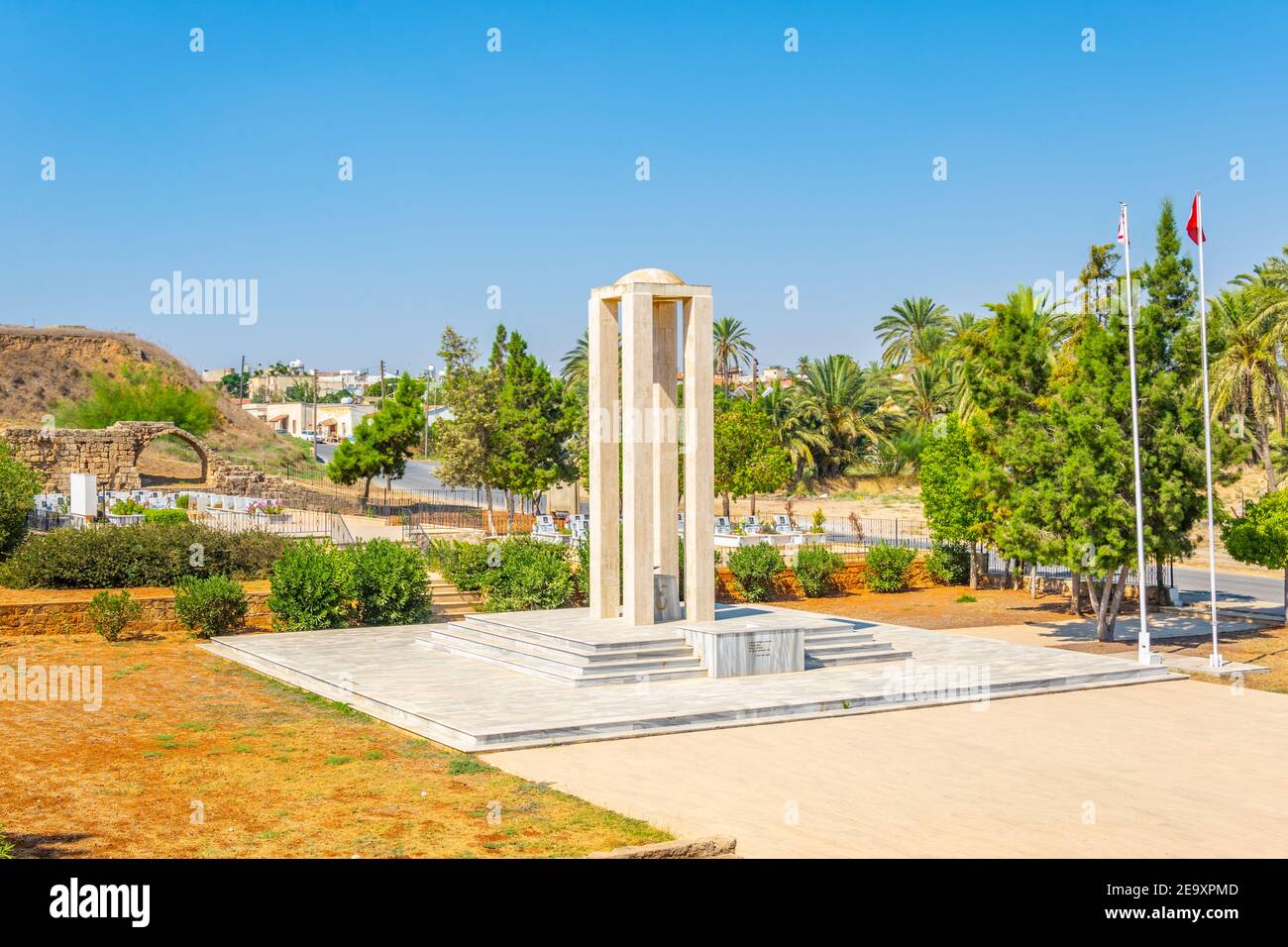 Memorial of turkish martyrs who died during conflict at Famagusta ...