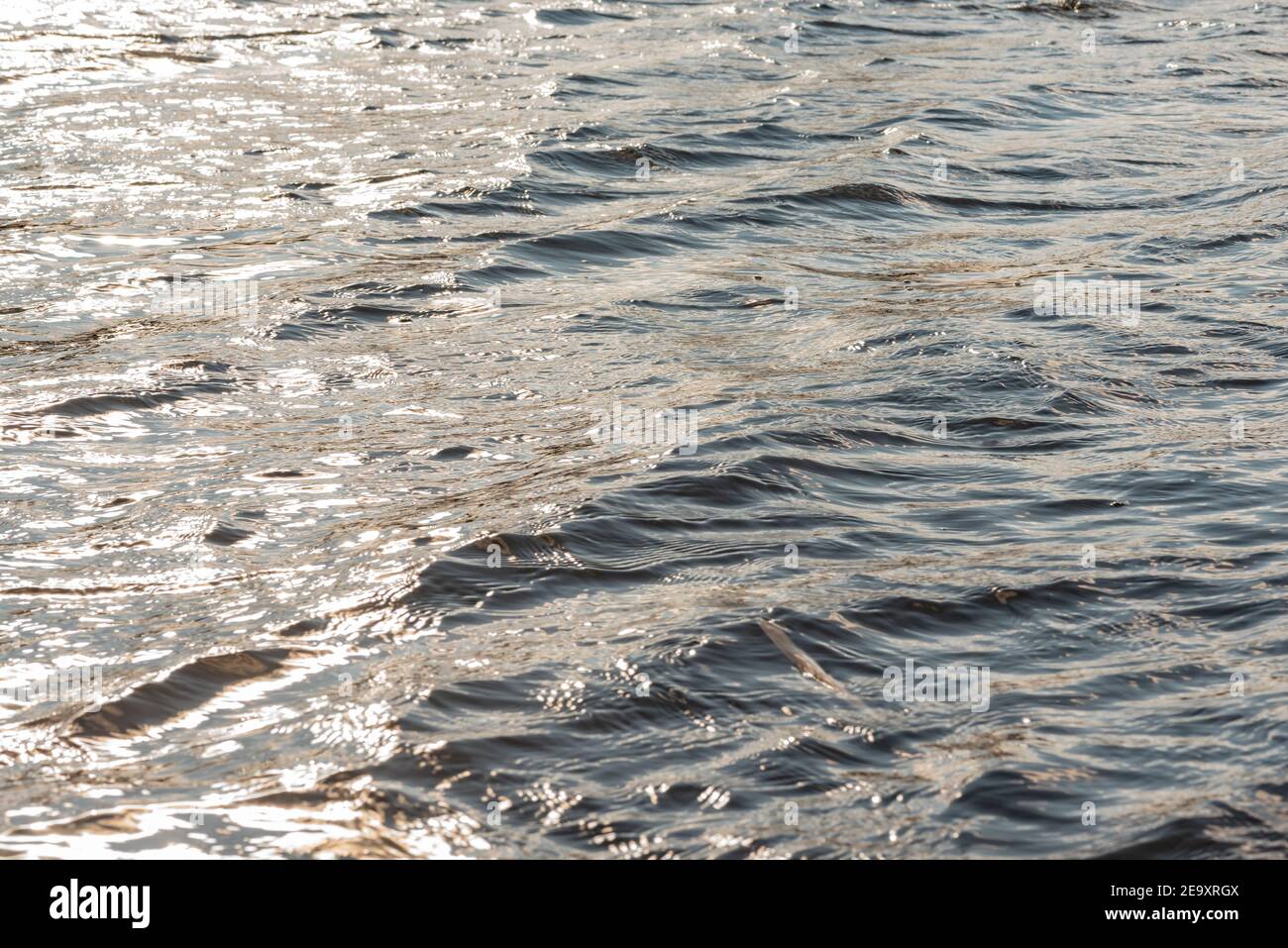 wave, background. River water texture. glare and reflective surface ...