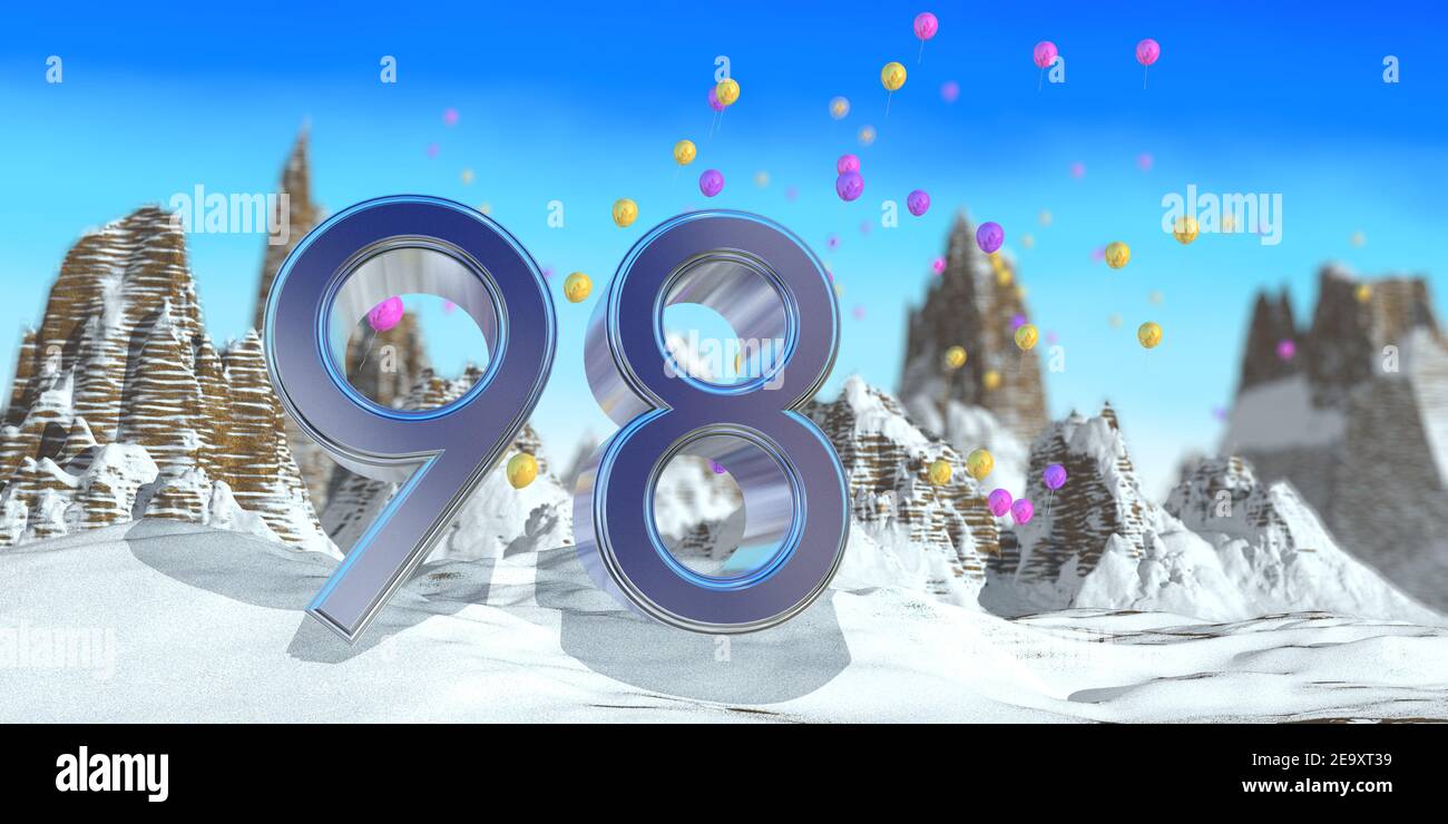 Balloon number 98 hi-res stock photography and images - Alamy