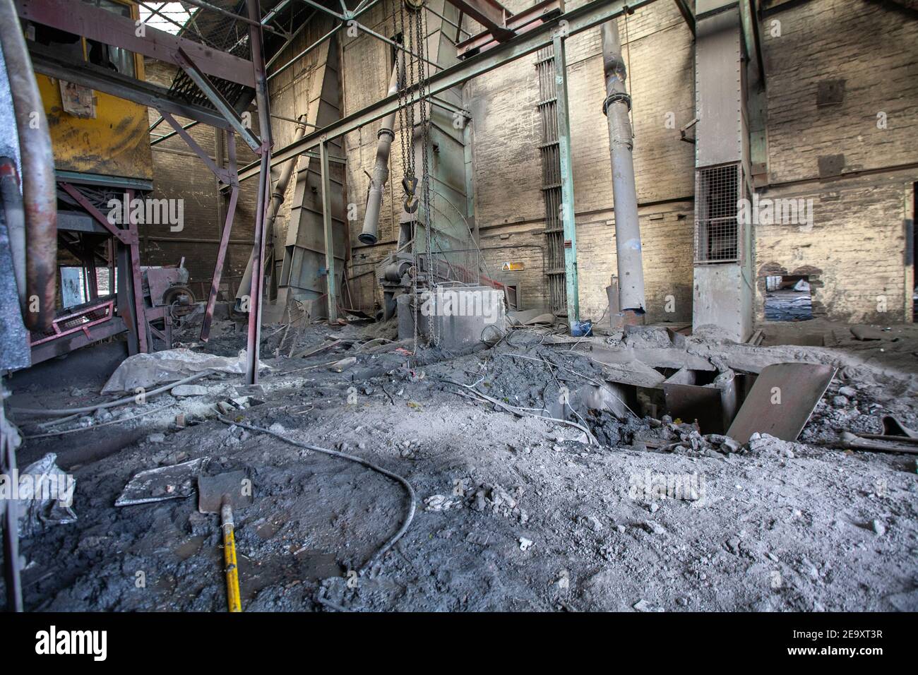 The last brickworks in Armadale, West Lothian, is demolished in 2012 ...