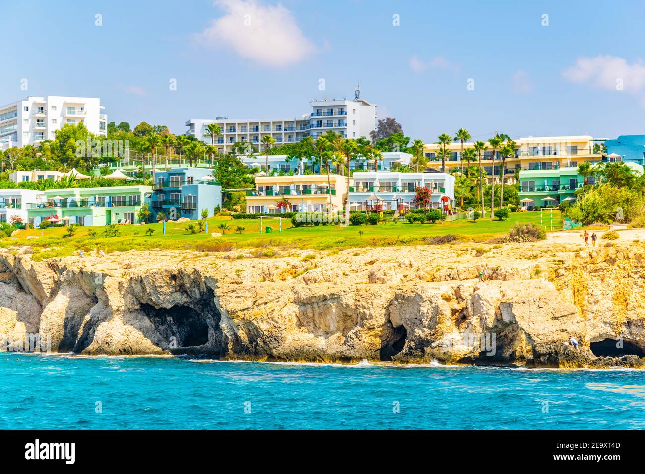 Sea caves at cap greco in the south-eastern cyprus Stock Photo - Alamy