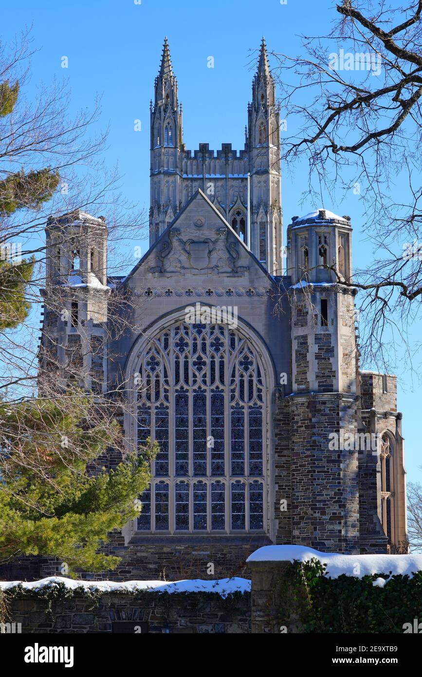 PRINCETON, NJ -4 FEB 2021- View of the Cleveland carillon tower at the ...