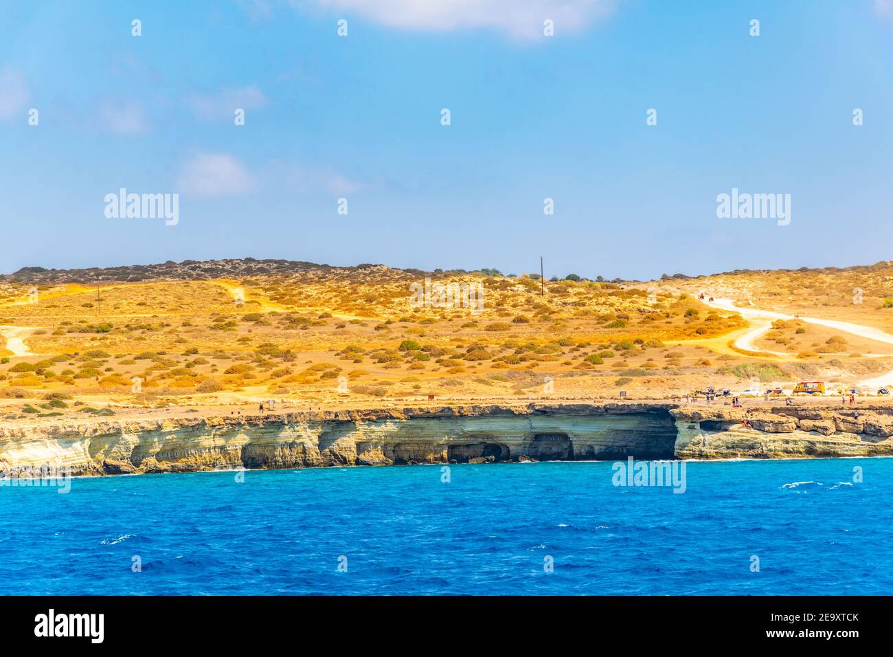 Sea caves at cape greco in the south-eastern cyprus Stock Photo - Alamy