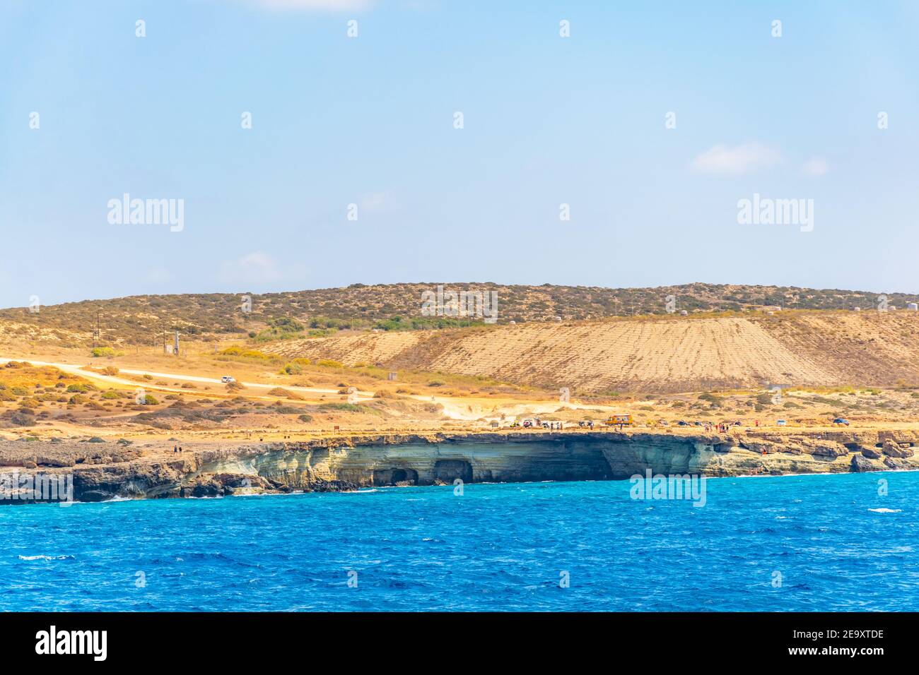 Sea caves at cape greco in the south-eastern cyprus Stock Photo - Alamy