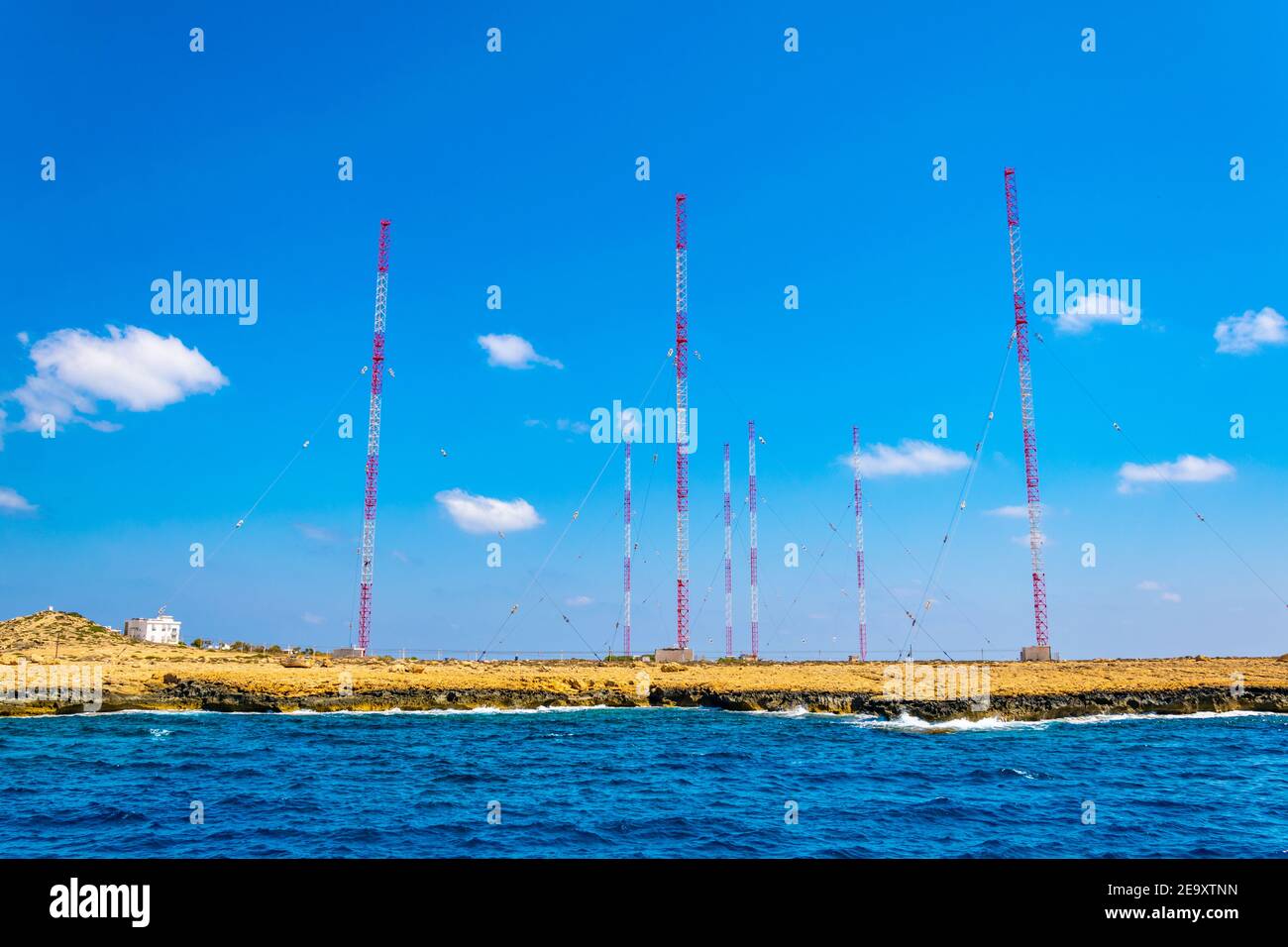 British radar station at cape greco on Cyprus Stock Photo - Alamy