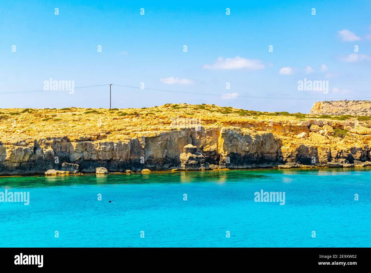 Sea caves at cape greco in the south-eastern cyprus Stock Photo - Alamy