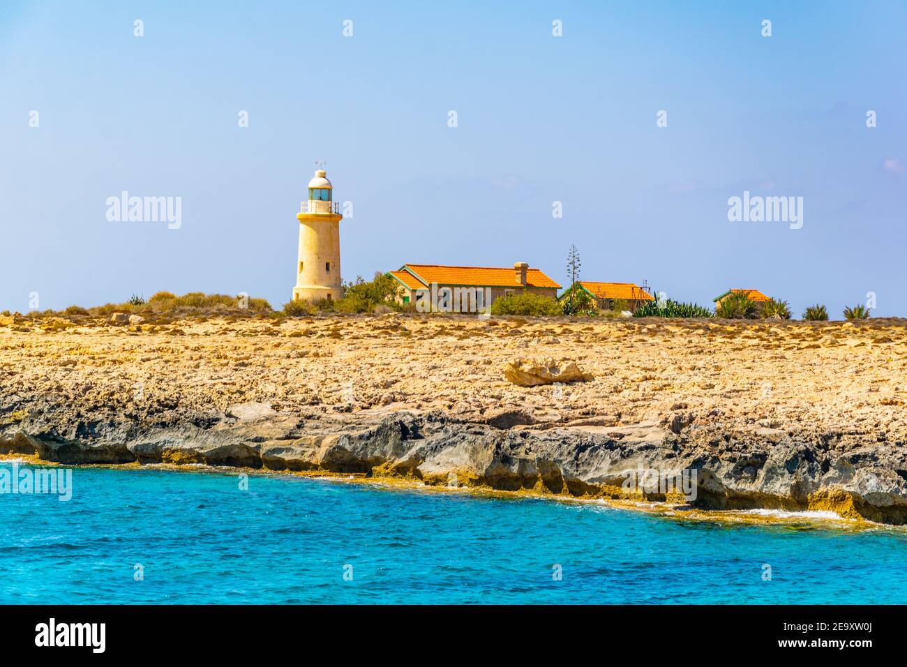 Lighthouse at Cape Greco, Cyprus Stock Photo - Alamy
