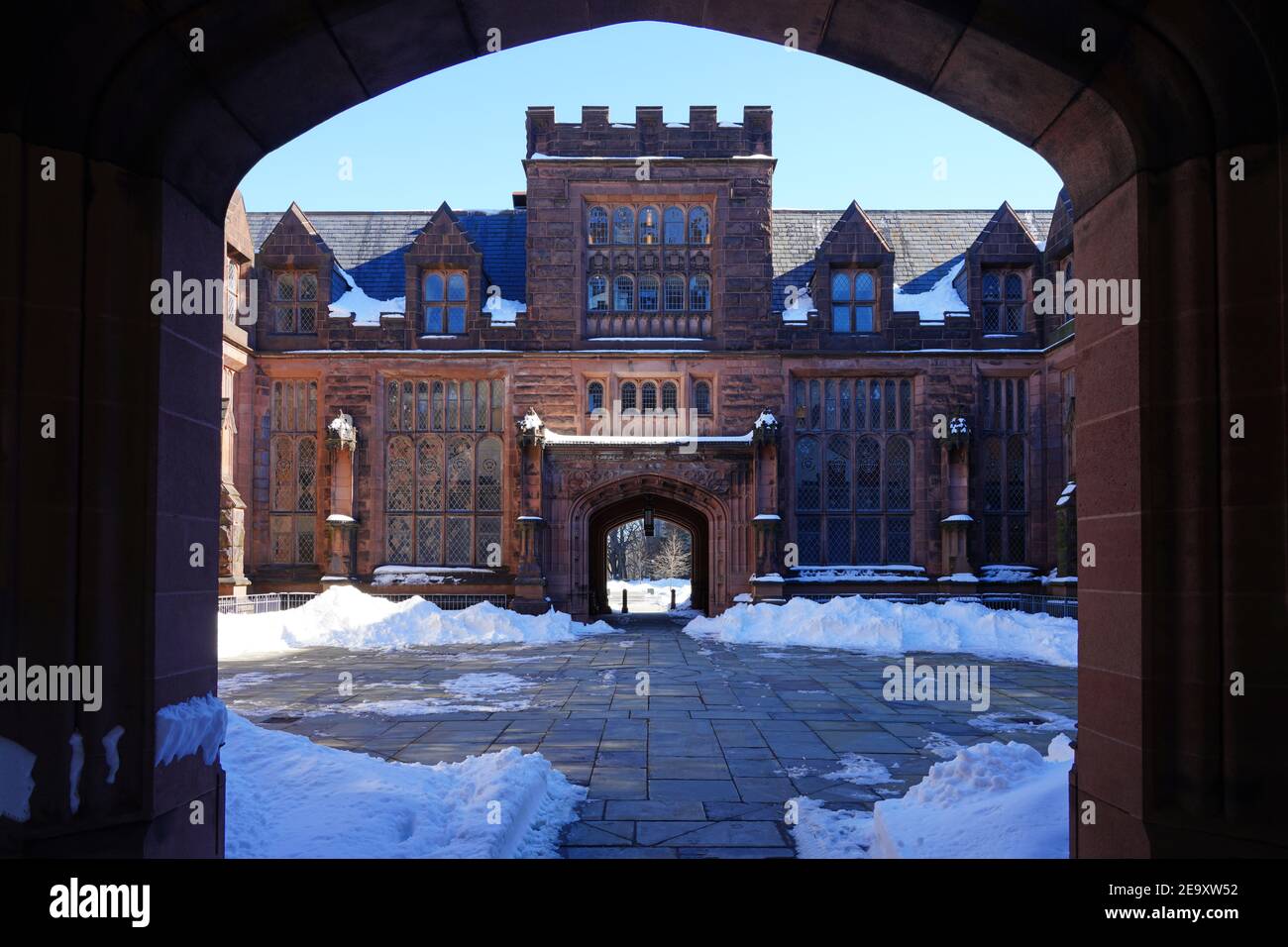 PRINCETON, NJ -4 FEB 2021- View of the campus of Princeton University ...