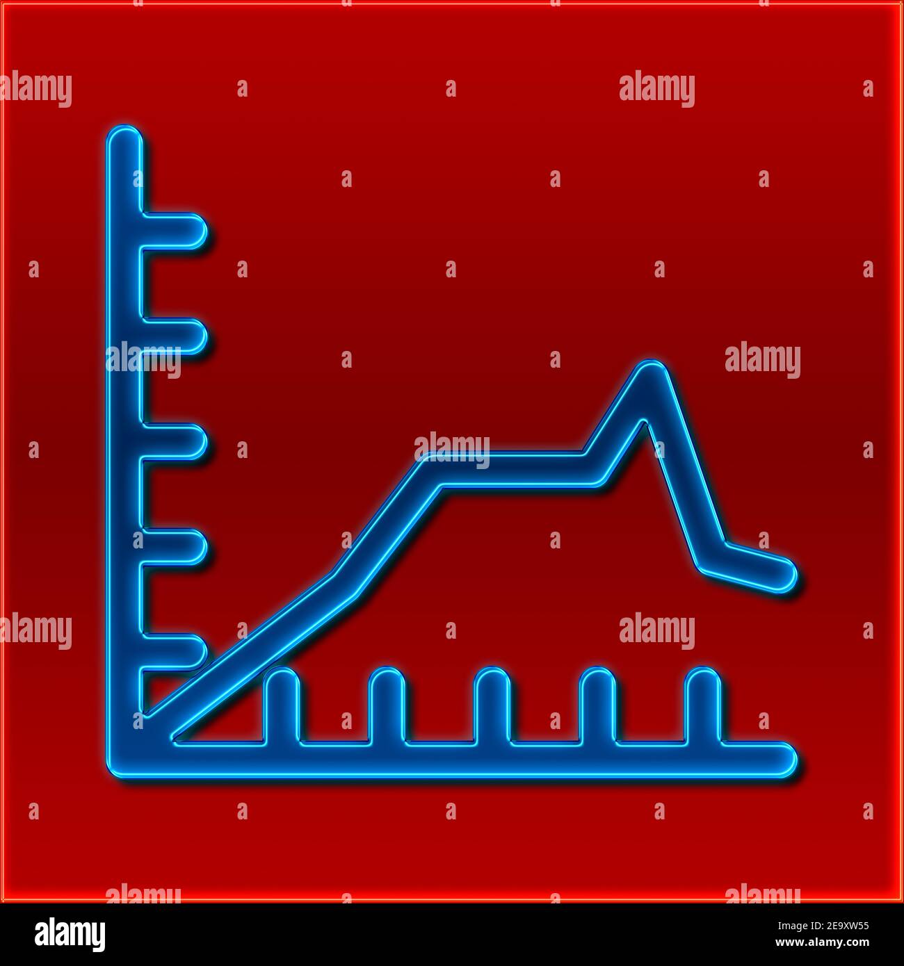 Line diagram in the design of a neon sign Stock Photo - Alamy